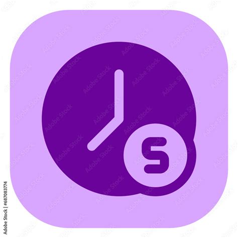 Editable Countdown Timer 5 Seconds Vector Icon Part Of A Big Icon Set