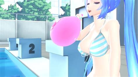 Imbapovi Miku Blows To Pop Pink Balloon Xxx Mobile Porno Videos