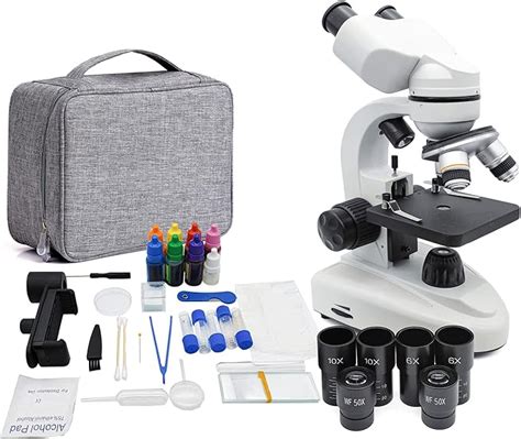 High Power 40x 5000x Compound Binocular Microscope 4x10x