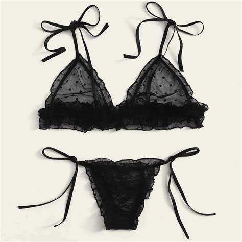 Conjunto De Lencer A Ex Tica Para Mujer Ropa Interior Ex Tica Sujetador