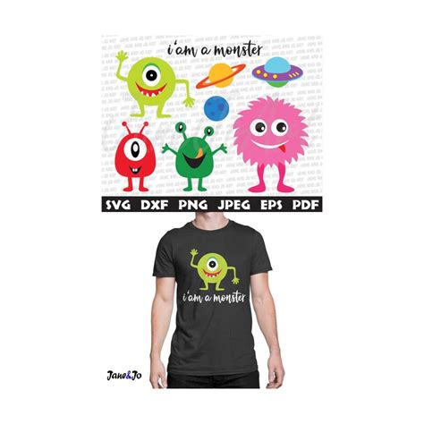Monster Svg Cute Monster Svg Monsters Svg Cut File Vector Cl Inspire