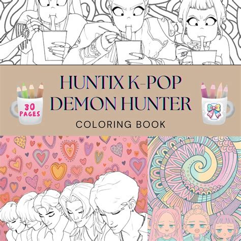 Huntrix Coloring Pages Printable Etsy México