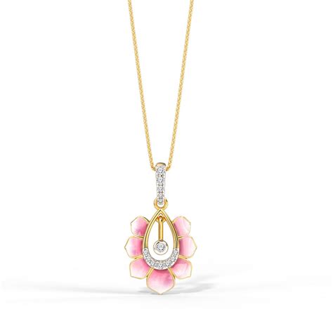 Buy Allure Lotus Diamond Pendant Online Caratlane