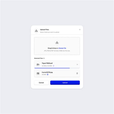 File Upload Modal By Oladapo Awosika On Dribbble