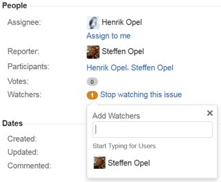 Can You Add A Person To Watch A JIRA Issue Project Management Stack Exchange