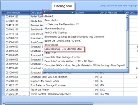 How To Use Advance Search Filtering In Estimator