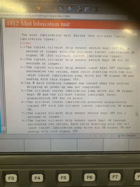 Help New Alarm On Machine And I Cant Quite Figure This One Out Anyone Have Any Ideas R
