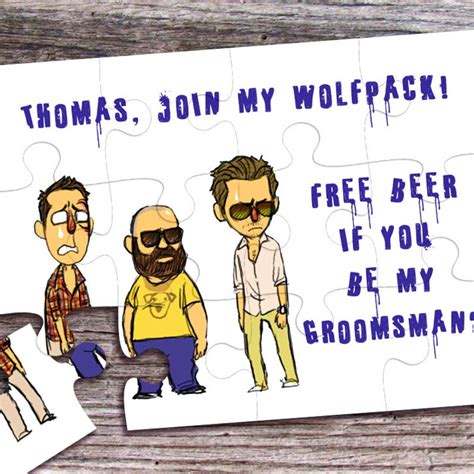 Funny Groomsman Card Etsy
