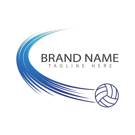 Volley Ball Logo Vecteur Et Modèle De Conception De Symbole Vecteur