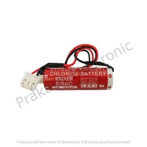 Maxell ER6C With Connector 3 6volt Lithium Battery At 1149 Piece In