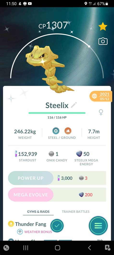 Evolved My Onix R Pokemongo
