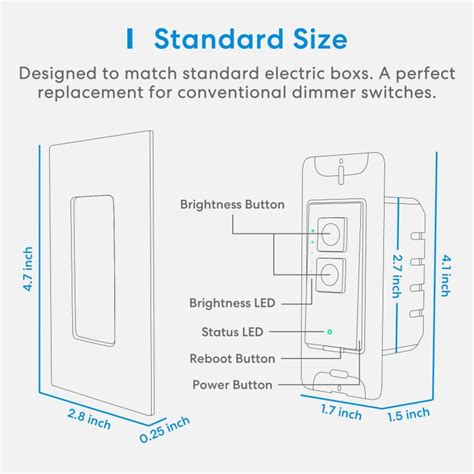 MEROSS Smart Wi Fi Dimmer Switch Single Pole Neutral Wire Required Google Assistant