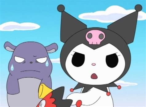 Kuromi And Baku 💀🤙 Hello Kitty Cartoon Sanrio