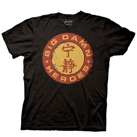 Firefly Big Damn Heroes Black T Shirt Entertainment Earth