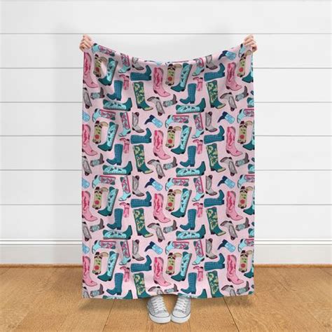 These Boots Are Made For Walking Fabric Spoonflower