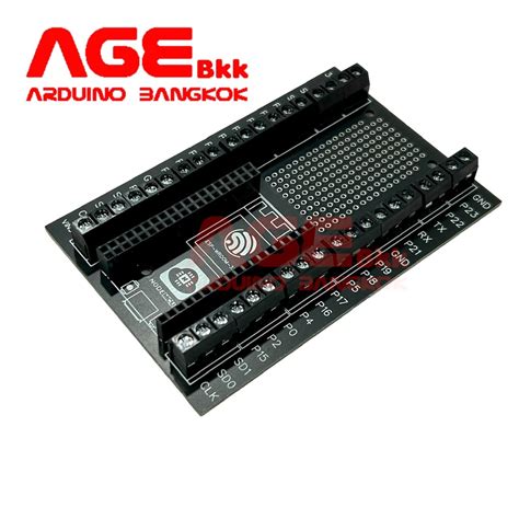 บอร์ดขยายขา esp32 screw shield nodemcu esp32 แบบ 38 ขาทุกรุ่น บัดกรีแล้ว agebkk จำหน่ายและ