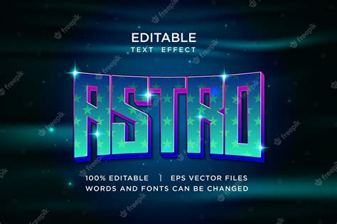 Premium Vector Astro Text Effect