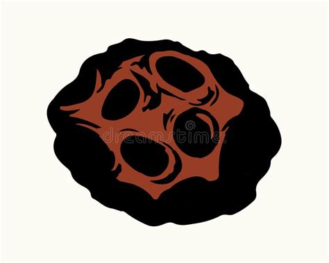 Vector Drawing Small Asteroid In The Sky Stock Vector Illustration Of Nebula Astronomy