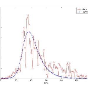 Represents The Fit Curve Of The Model De Winnipeg Using The Lsqcurvefit
