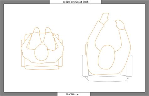 People Sitting Cad Block Free Download Pincad