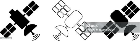 흰색 배경 위에 위성 아이콘 모음입니다 방송 픽토그램 세트 벡터 일러스트 레이 션 0명에 대한 스톡 벡터 아트 및 기타 이미지 0명 개념 기호 데이터 Istock