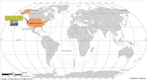 golden gate bridge on world map found perhaps the most immaculate