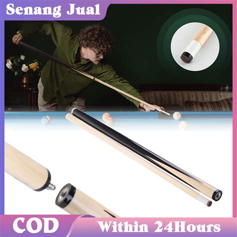 Jual 145cm Kayu Putih Ramin Cue Break Biliard Stik Billiard Sambung 2