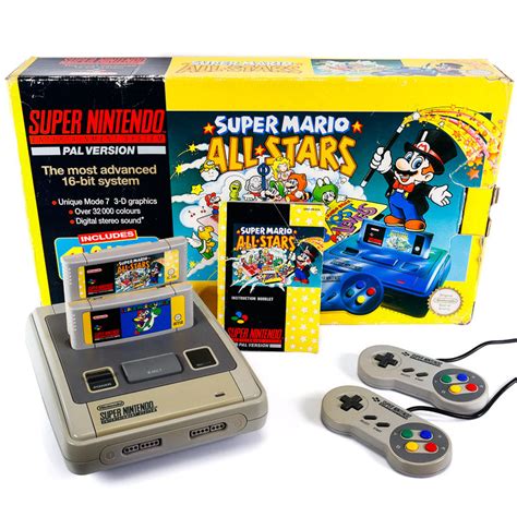 Super Nintendo Entertainment System Snes Konsoll Pakke Retrospillkongen
