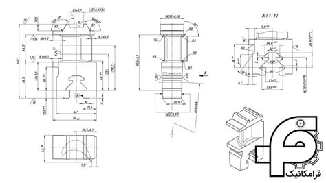 نقشه کشی صنعتی چیست؟ فرامکانیک آموزش استاندارد علائم کتاب