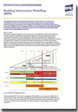 Building Information Modelling BIM EPIC Guidance Paper EPIC Engineered Panels In Construction