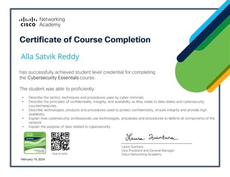 Alla Satvik Reddy On Linkedin Cisconetworkingacademy Ciscocertified