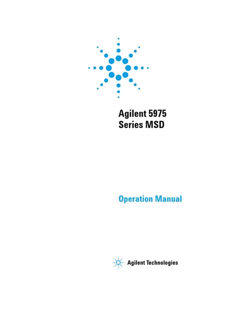 Agilent 5973 Ms User Manual Pdf Gas Chromatography International Electrotechnical Commission