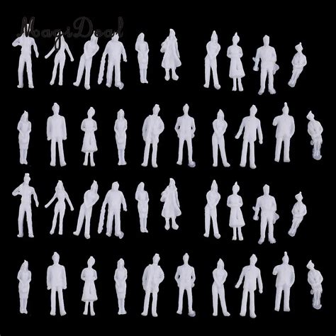 40pcs Miniature Figure 1100 Architectural Human Scale Diorama Model