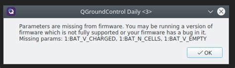 Parameters Are Missing From Firmware You May Be Running A Version Of