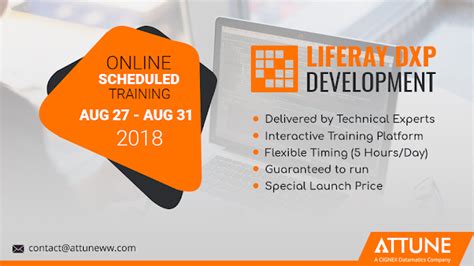 Attune World Wide Scheduled Online Training Liferay Dxp Development