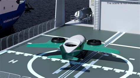 3d Model Evtol Aircraft Turbosquid 2246291