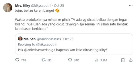 Kapok Roasting Ganjar, Kiky Saputri Bandingkan Sikap Kalem Anies