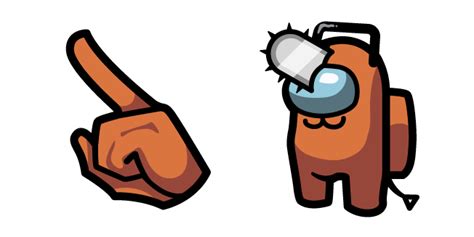 Among Us Orange Pochita Character курсор пак Custom Cursor