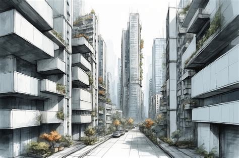 Diseño y mezcla real de paisajes urbanos desarrollo de escenas urbanas