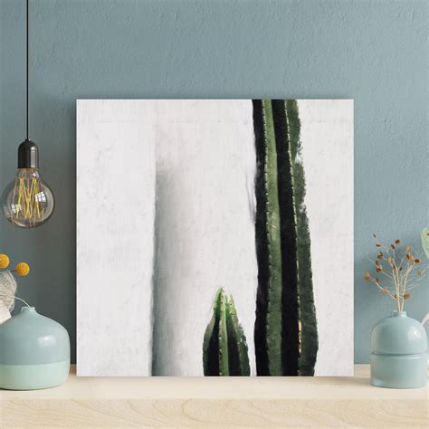 Foundry Select Green Cactus 70 1 Piece Square Graphic Art Print On