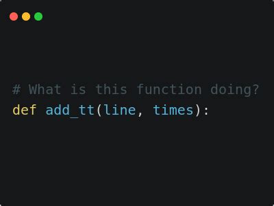 My Worst Python Function Names