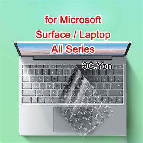 Microsoft Surface Keyboard Cover For Surface Pro 9 8 7 6 5 4 3 2 Go SurfaceBook Transparent TPU