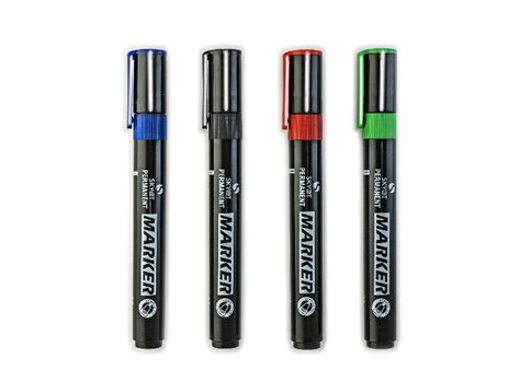 Black Permanent Marker Pen Feature Leakproof Light Weight Quick