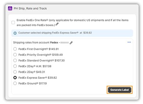 Shopify Shipping With Fedex Single Label Generation