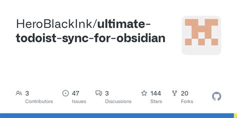 Github Heroblackinkultimate Todoist Sync For Obsidian