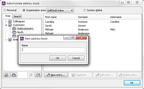 Create New Address Book