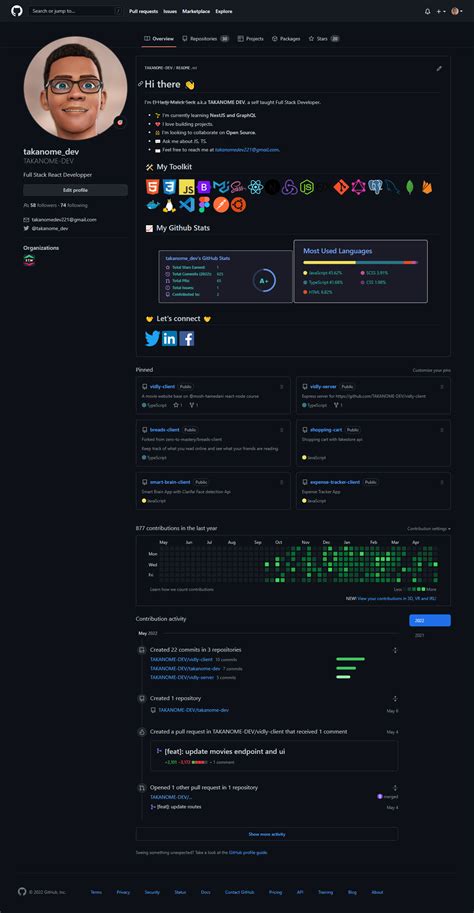 Takanome Dev · Issue 1113 · Eddiehubcommunityawesome Github Profiles · Github