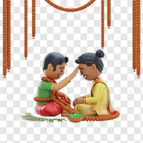 Bhai Dooj 축하 인도 문화 가족 사랑 바이 두즈 축하 인도 문화 가족 사랑 Png 일러스트 및 이미지 에 대한 무료