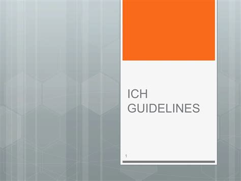 Ich Guidelinesregulatory Affairspptx