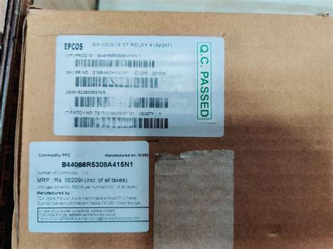 Epcos Make Power Factor Controller Model Br 5008 8 Stage 415v Power Factor Relay Apfc At